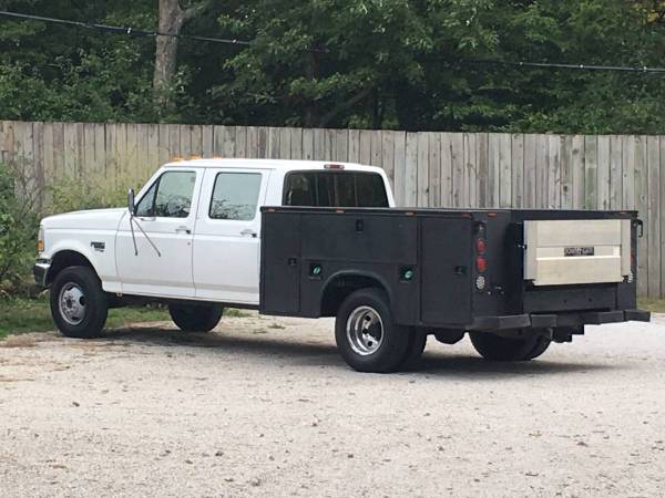 97 F350 Dually Crew Cab Utility w. Tommy Lift - $3950 (7.3 Powerstroke ...