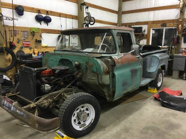 1963 Chevy C20 Stepside Pickup Project Truck - $2100 (Moscow) | Cars ...