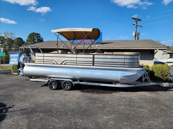 2019 Veranda 22RF Deluxe Tritoon w/ 150hp Yamaha 4-stroke & Trailer ...