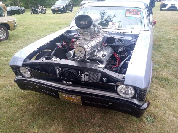 New build pro street big block tubbed nova with enclosed trailer ...