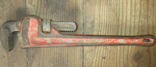 VINTAGE RIDGID HEAVY DUTY 18 ADJUSTABLE WRENCH $15 | Tools For Sale ...