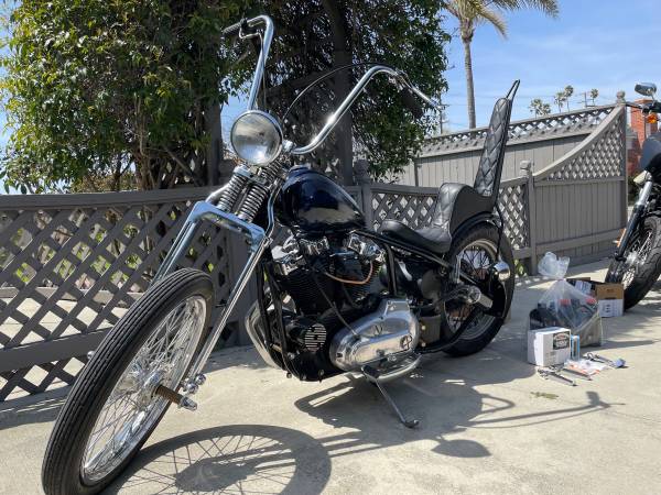 1975 HARLEY DAVIDSON IRONHEAD CHOPPER SPORTSTER PAUGHCO FRAME $4,500 ...