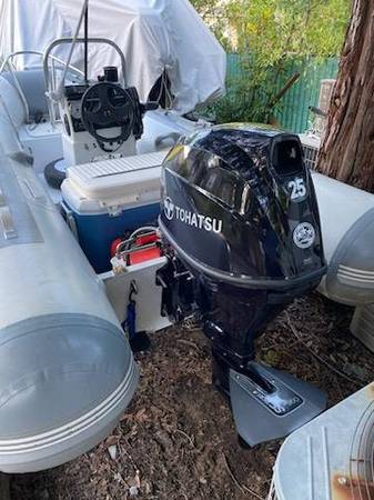 2008 west marine rib with Tohatsu 4 stroke 25 HP 2021 $10,800 | Boats ...