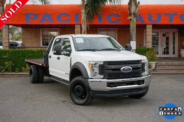 2017 Ford F-550 F550 XL SuperCrew Flat Bed Diesel 4WD #44166 - $56,995 ...