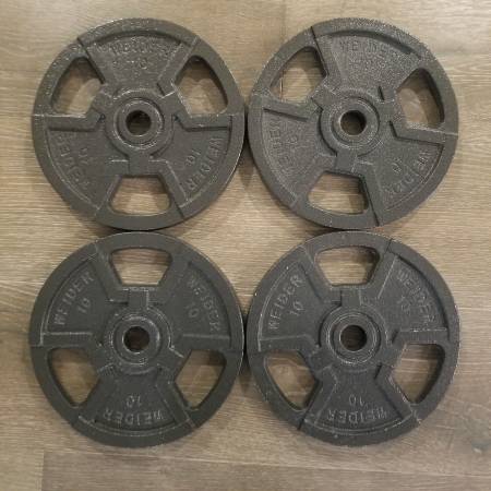 Four Weider 10 lb. Standard Weight Plates $60 | Sports Goods For Sale ...
