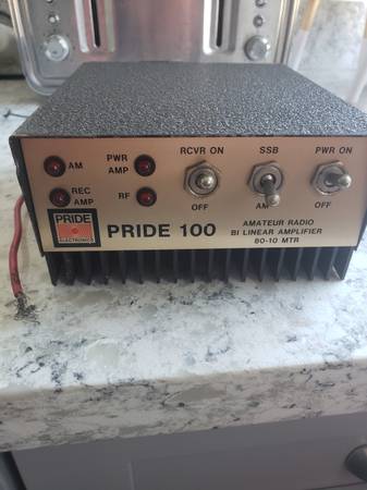 Pride 100 amateur radio bi linear amplifier 80-10 mtr p100 $101 ...