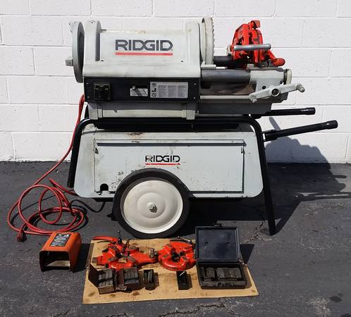RIDGID 1224 PIPE THREADER with extra die heads and threader dies $6,500 ...