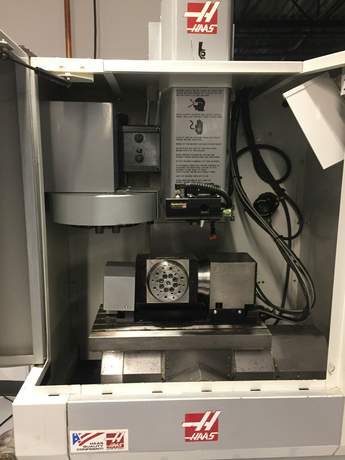 Haas OM-2A Compact Mill with Haas 5-Axis Trunion Table and Drives ...