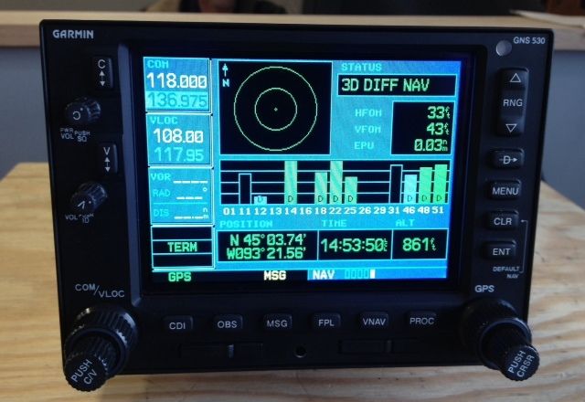 Garmin Gns-530w Waas Gps Nav/com With Terrain & Ga-35 Antenna 28 Volt ...