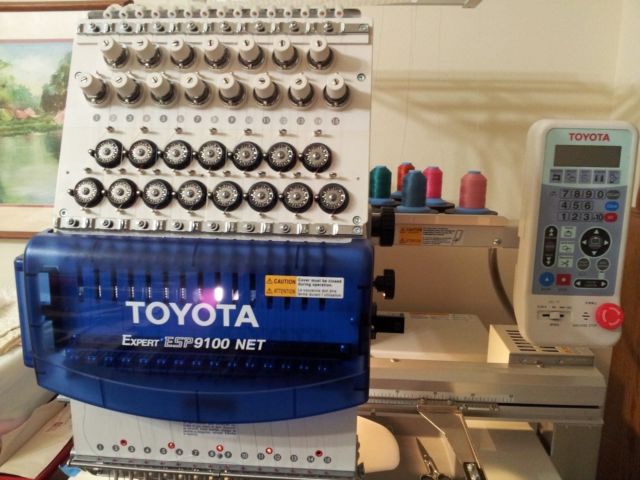 Toyota Expert ESP 9100 Net 15 color embroidery machine | Tools For Sale ...