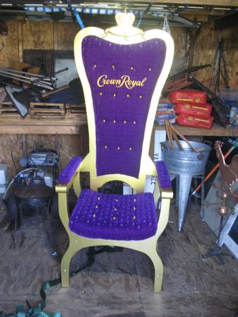 Crown Royal Purple Display Large Throne Chair $1,125 | Apartments For ...