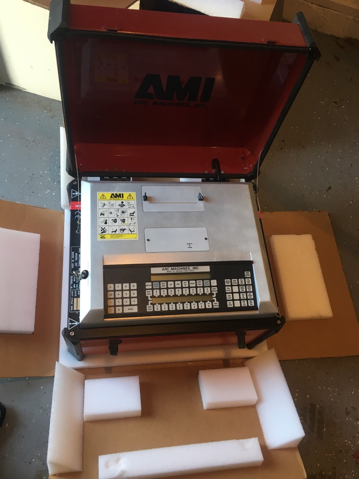 AMI/Arc Machines Inc Model 227 Power Supply with Cooler/Cooling Unit ...