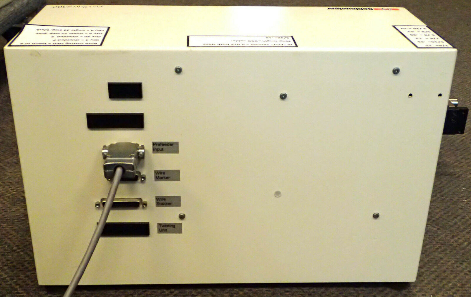 Schleuniger Ecostrip 9300 Automatic Wire Cut and Strip Machine | Tools ...