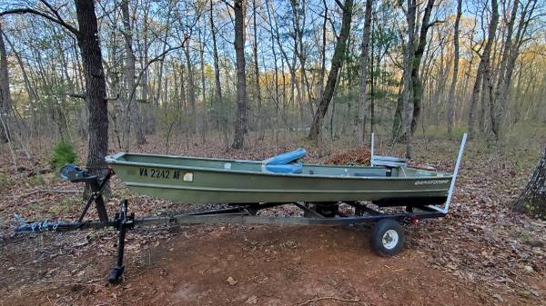Game fisher 14 jon boat and trailer with title $1,500 | Boats For Sale ...