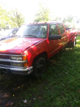 98 chevy c3500 crew cab dually diesel - $6000 (Cranesville) | Cars ...