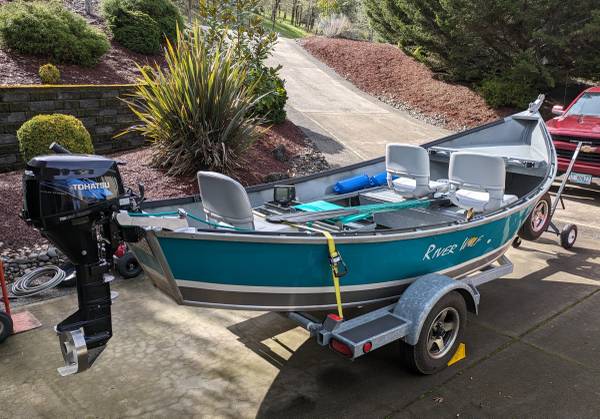 RIVER WOLF DRIFT BOAT with accessories and equipment $9,000 | Boats For ...