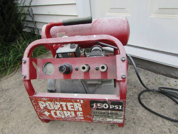 Air compressor, Porter Cable air compressor 150 psi $75 | Tools For ...