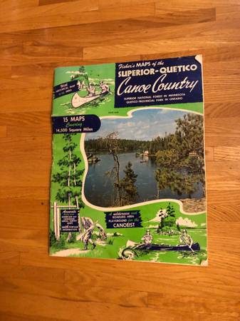 Quetico Superior BWCA Canoe Country Fisher Map book $55 | Sports Goods ...
