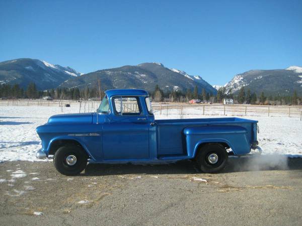 1955 Chevy Step Side, Big Back Window, 62K miles, Classic - $22500 ...