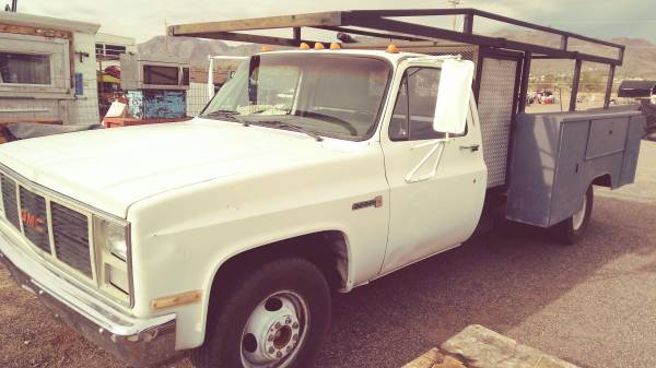 1986 GMC Sierra 3500 Dually w/utility bed & ladder rack - $2499 (Golden ...