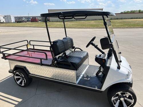 2023 Evolution Turfman 1000 Plus Lithium Ion Utility cart ,Mineral whi ...