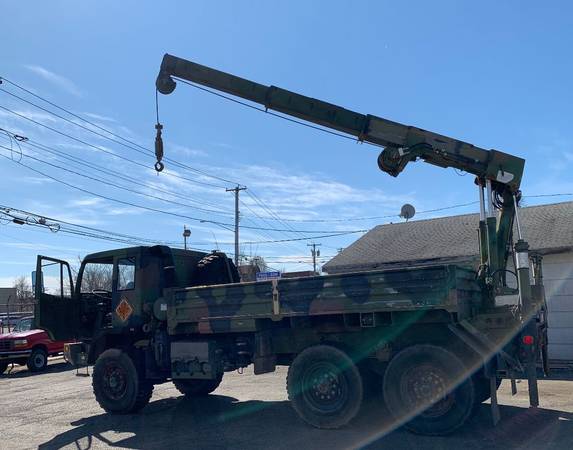 M1084 MILITARY LMTV 5 TON 6X6 KNUCKLE BOOM CRANE CARGO TRUCK DIESEL ...