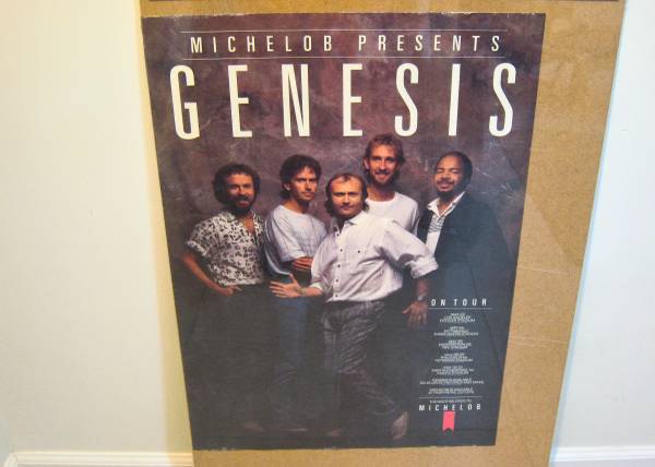 RARE Phil Collins/ Genesis 1987 Invisible Tour Promo Poster w/Dates $29 ...