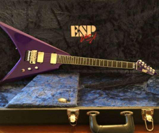 ESP USA V-II 2019 NAMM SHOWPIECE ONE-OFF OFR OFR OHSC PURPLE METALLIC ...