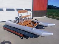 Aqua cycle pontoon paddle boat paddle king $1,900 | Boats For Sale ...