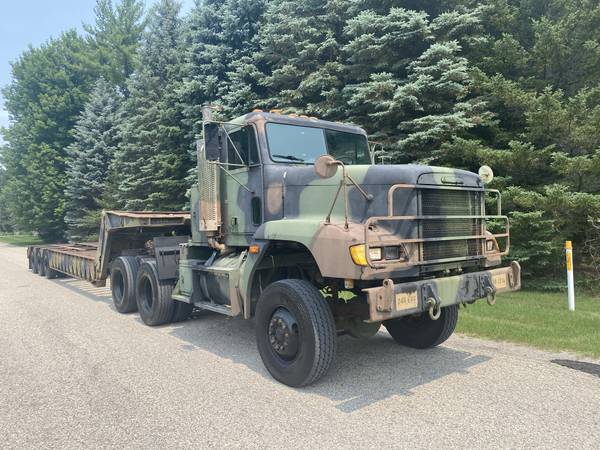 Freightliner M916A2 6x6 Military Truck M870 Low Boy W/Winch Wet Kit ...