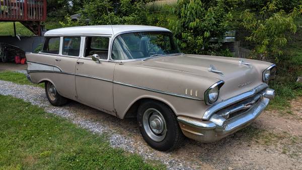 1957 Chevy 4 Door Wagon For Sale