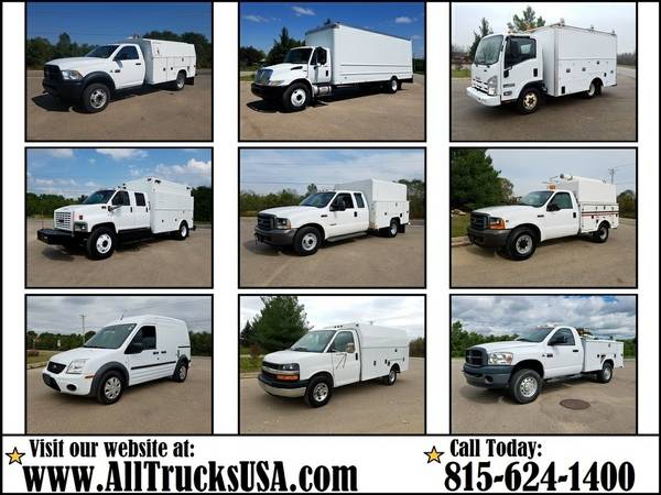 ENCLOSED SERVICE UTILITY WORK VANS & BOX TRUCKS www.AllTrucksUSA.com ...