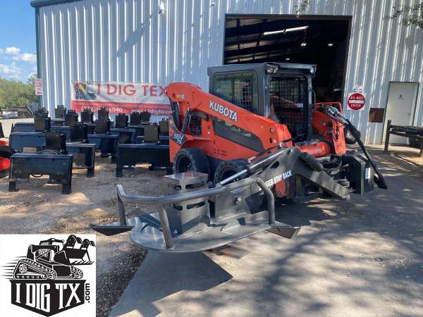 SKID STEER - SWING BOOM CUTTER TO REACH OUT AND CUT - WWW.DIGTEXAS.COM ...