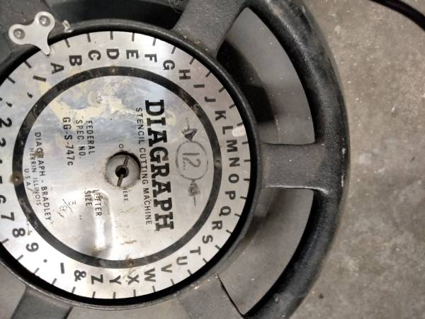 diagraph stencil cutting machine $200 | Tools For Sale | Oklahoma City, OK | Shoppok