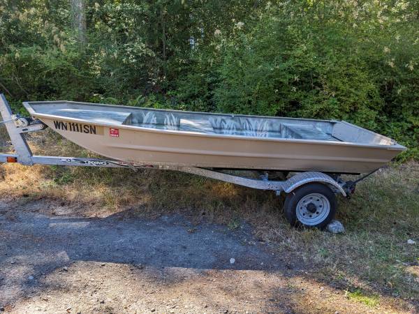 1996 Crestliner 12 Jon Boat & 2022 King Saltwater Trailer $2,000 ...