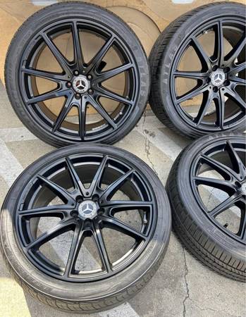 20” Mercedes Benz Black AMG S550 S560 S63 S65 OEM wheels rims tires ...