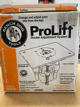 Bench Dog ProLift router lift and table Top $300 | Tools For Sale ...