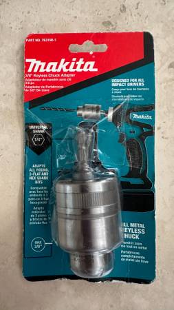 Makita 763198-1 Keyless Chuck For Impact Driver , Grey $30 | Tools For ...