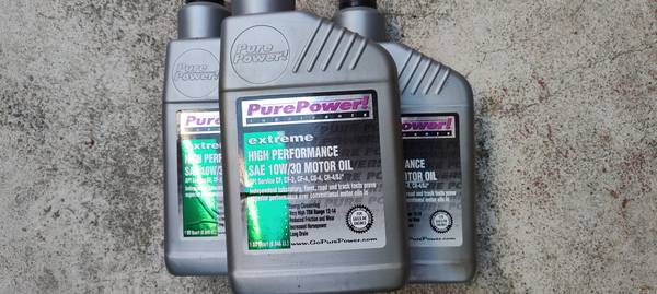 Pure Power Engine Oil 10w/30 Extreme High Performance $20 | Auto Parts ...