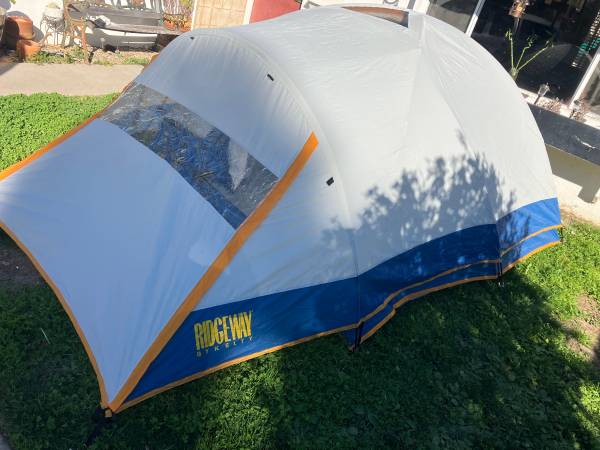 kelty ridgeway 890190 dardanelle 4 person dome tent camping hiking hun ...