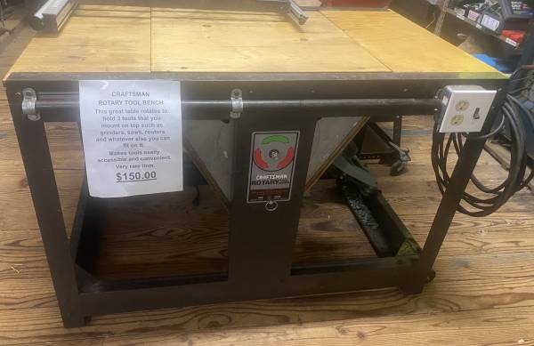 CRAFTSMAN ROTARY TOOL BENCH $150 | Tools For Sale | Oregon Coast, OR ...