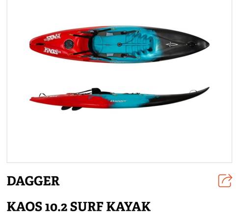 Dagger Kaos Surf Kayak $750 | Sports Goods For Sale | Oregon Coast, OR ...