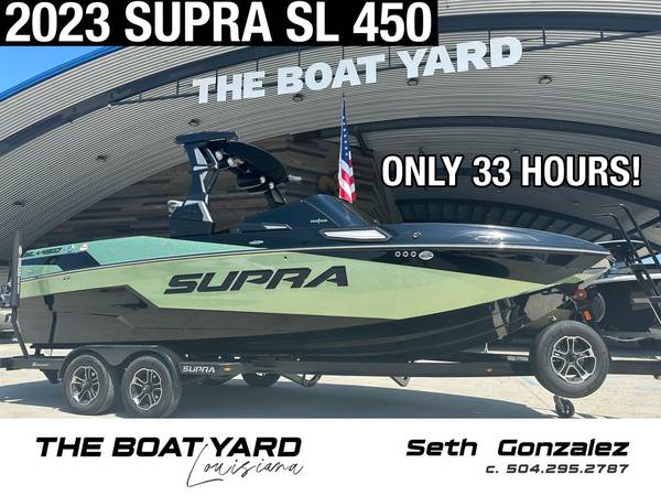 2023 Supra SL 450 Indmar (33 Hours!) LIKE NEW! $199,995 | Boats For ...