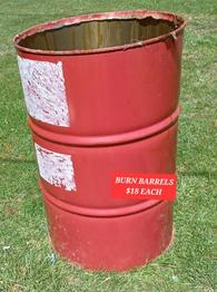 burn barrels with lids cut off $18 each $18 | Garden Items For Sale ...