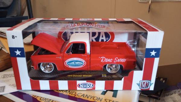 M2 machines 1975 Chevy Silverado square body NHRA drag Safari 124 scal ...