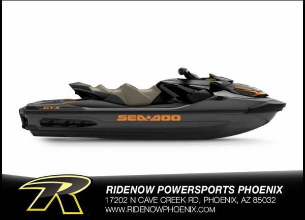New 2023 Sea-Doo GTX 300 Premium Audio in Eclipse Black/orange Crush ...