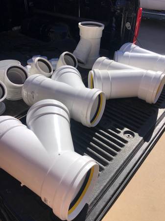 Plumbing pipe 6 inch with WYE and 4 inch SDR 35 $100 | Materials For ...