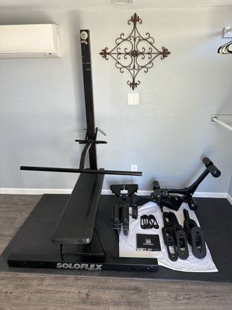 Soloflex home gym exercise weight bench $150 | Sports Goods For Sale ...