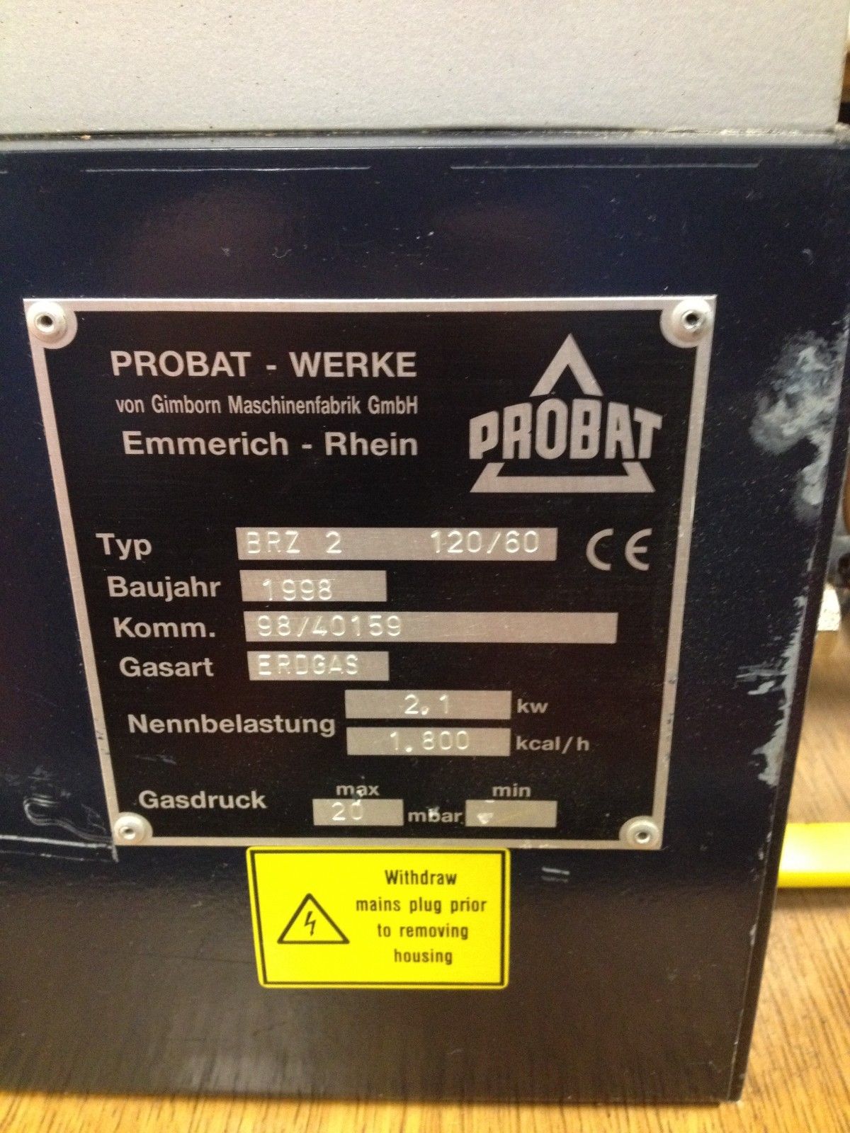 Probat BRZ-2 Barrel Sample Coffee Roaster Complete With Cyclone | Tools ...