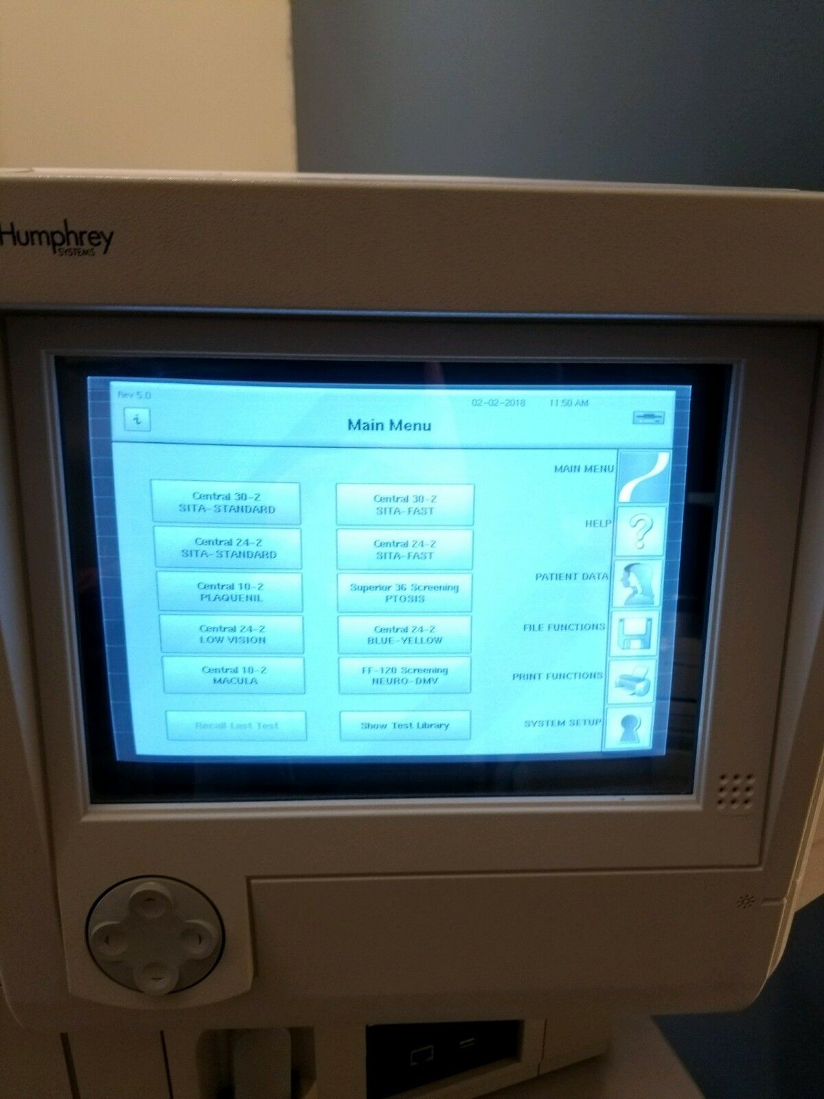 Carl Zeiss Humphrey 750i HFA II Visual Field Machine HVF with USB Port ...